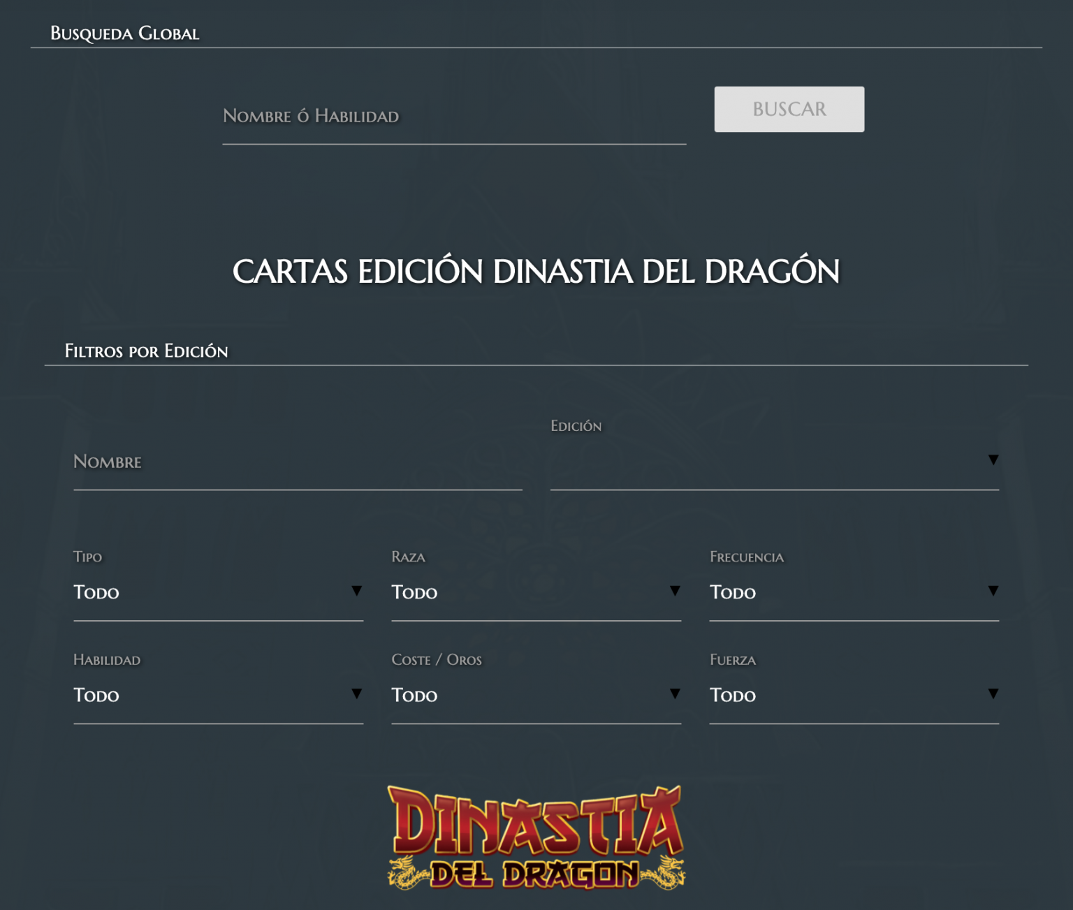 ¡Crea el mejor mazo con Dinastía y gana! – Mitos y Leyendas TCG